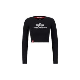 Alpha Industries Damen Sweater &raquo;Basic Cropped Longsleeve W&laquo; schwarz M