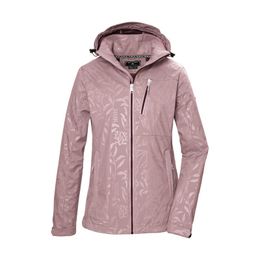 Killtec Damen Softshelljacke &raquo;KOS 122 WMN SFTSHLL JCKT FLORAL&laquo; Softshelljacke: Wind- und wasserdicht, atmungsaktiv, Kapuze abzippbar rosa 40