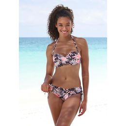 Buffalo Damen B&uuml;gel-Bandeau-Bikini-Top &raquo;Branda&laquo; mit floralem Design bunt 36, Cup D