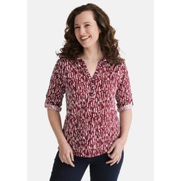 STOOKER WOMEN Damen STOOKER WOMEN 3/4-Arm-Shirt &raquo;MARIE Print Shirt Bluse 3/4-Arm&laquo; Regular Fit Shirt Bluse Baumwolle Shirt Knopfleiste f&uuml;r Damen 44/46