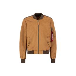 Alpha Industries Damen Bomberjacke &raquo;MA-1 Faux Suede&laquo; braun L