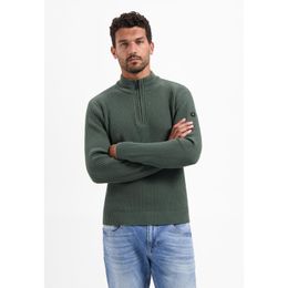 NO EXCESS Herren NO EXCESS Stehkragenpullover &raquo; Schwerer gerippter Strickpullover&laquo; M