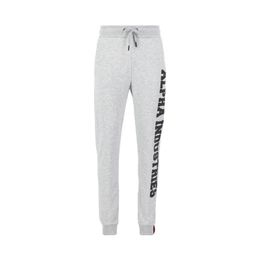 Alpha Industries Herren Jogginghose &raquo;Big Letters Jogger&laquo; grau 3XL, Normalgr&ouml;&szlig;en