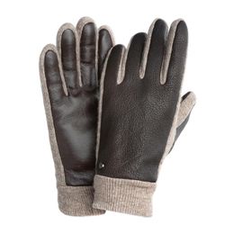 Pearlwood Damen Pearlwood Strickhandschuhe &raquo;NICK&laquo; weiches Fleecefutter, Elastischer Strickbund braun