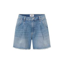 JOOP! Joop Jeans Damen Jeansshorts &raquo;Esther&laquo; mit Fransensaum blau 32, N-Gr