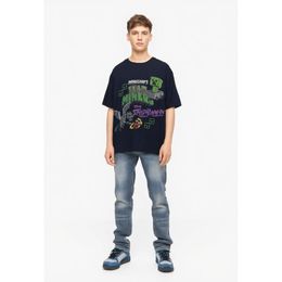 name it Jungen T-Shirt &raquo;NKMJAHI MINECRAFT NREG SS TOP NOOS BFU&laquo; blau 158/164