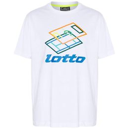 Lotto Herren Lotto Print-Shirt - mit plakativem Frontprint wei&szlig; XXL (60/62)