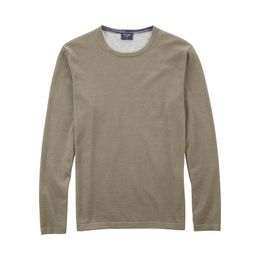 OLYMP Herren OLYMP Rundhalspullover &raquo;OLYMP Strick Casual&laquo; Crew Neck grau XXL