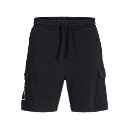 Jack & Jones PlusSize Jack & Jones Plussize Herren Jack & Jones PlusSize Shorts &raquo;JPSTKANE JJSCRIPT SWEAT SHORTS AMT PLS&laquo; schwarz 48 (7XL), N-Gr