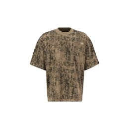 Alpha Industries Herren T-Shirt &raquo;Alpha Essentials RL T-Shirt Camo&laquo; gr&uuml;n L