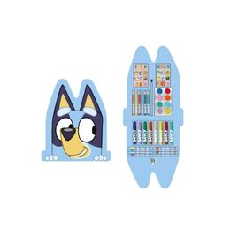 Bluey Schul-Schreibwaren-Set Etui mit Stiften, Lineal & mehr f&uuml;r Kinder | Gr.: onesize