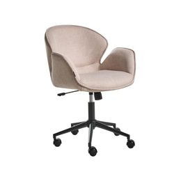 Beliani B&uuml;rostuhl BELMAR in Grau/Beige/Schwarz - (W) 63 x (H) 83 x (L) 70 cm | Gr.: onesize
