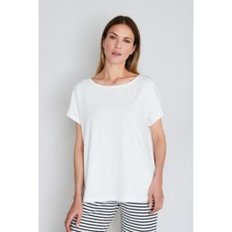 JOOP! Damen JOOP! T-Shirt &raquo;Cosy&laquo; Rundhalsausschnitt, kurz&auml;rmelig, Cotton-Stretch wei&szlig; 42