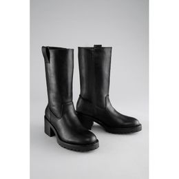 Aniston Shoes Damen Aniston SHOES Stiefel Klassik-Boots mit Innen-Rei&szlig;verschluss - NEUE KOLLEKTION schwarz 37, Normalschaft