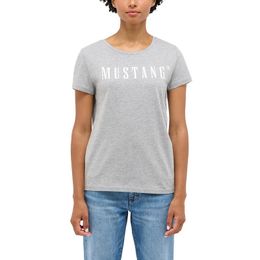 Mustang Damen Mustang Kurzarmshirt &raquo;Damen Style Alma&laquo; grau L