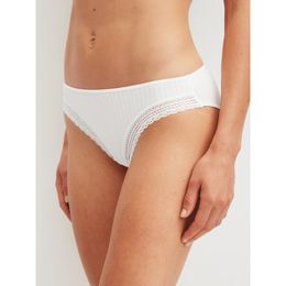 Calida Damen Calida Slip &raquo;Etude Ajours&laquo; mit femininer Spitze, elastisch, in Single-Jersey Qualit&auml;t M (44/46)