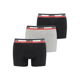 Levi's Levi ́s Boxershort 3er Pack in Schwarz/Grau | Gr.: XXL