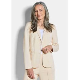 GOLDNER Viskoseblazer mit Reverskragen in stein | Gr.: 38