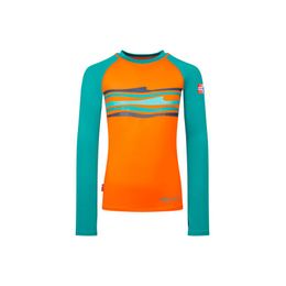 Trollkids Badeshirt langarm Haukland in bright orange | Gr.: 110