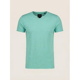 KOROSHI Basic baumwolle henley t-shirt in grun | Gr.: XL