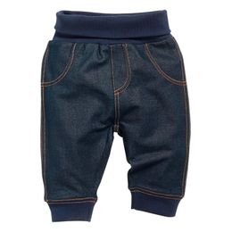 Schnizler Baby Sweat-Hose Jeans-Optik in Blau | Gr.: 86