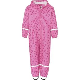 Playshoes Regen-Overall Herzchen allover in Pink | Gr.: 110