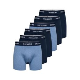 Only & Sons ONLY & SONS Long Short / Pant ONSFITZ SOLID BOXER in Blau | Gr.: XL