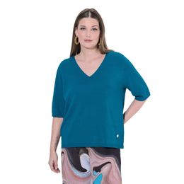 Ulla Popken Pullover in petrol | Gr.: 46-48