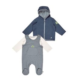 Sterntaler Set Babyjacke und Strampler in blaugrau | Gr.: 56