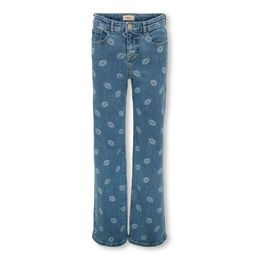 KIDS Only Jeans mit weitem Bein in Medium Blue Denim | Gr.: 152