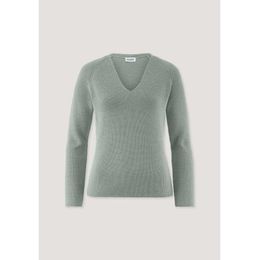 hessnatur Strickpullover in mattgr&uuml;n | Gr.: M