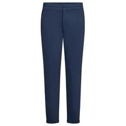 Stoffhose Freequent "FQNANNI-ANKLE-PA", Damen, Gr. S, N-Gr, blau (vintage indigo), Web, Obermaterial: 73% Polyester, 24% Viskose, 3% Elasthan, unifarben, bequem 7/8-L&auml;nge, Hosen Stoffhose, Sommerhose - kn&ouml;chell&auml;nge und mit 2-Knopf-Verschluss