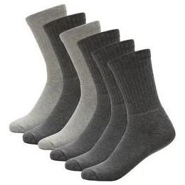 Sportsocken s.Oliver "essentials", Herren, Gr. 47-49, grau, Baumwollmischung, unifarben, normal, Socken Sportsocken, elastischer, druckfreier Bund