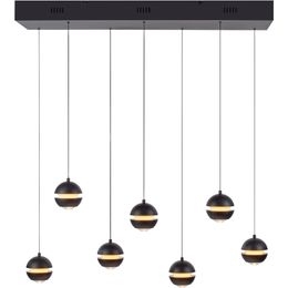 Sch&ouml;ner Wohnen Kollektion LED Pendelleuchte "LINI", schwarz, 7, H: 22cm, 1 Stk., SCH&Ouml;NER WOHNEN-KOLLEKTION, Leuchten, SCH&Ouml;NER WOHNEN Kollektion, 3-Stufen Dimmer, Comfort-Lift, LED Pendelleuchte