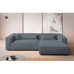 LeGer Home by Lena Gercke "PIARA XXL, Big-Sofa, Cord, Leinenoptik o. Strukturstoff, L-Form" wahlweise Ottomane rechts/links, Kedernaht, extra tiefe Sitzfl&auml;che