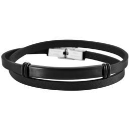Adelia&acute;s Wickelarmband ADELIA&acute;S "Unisex Armband &ndash; Wickelarmband aus Leder 42 cm", schwarz, Armb&auml;nder, Damen, 42cm, Leder, Wickelarmband, Ein stilvolles Geschenk f&uuml;r besondere Momente