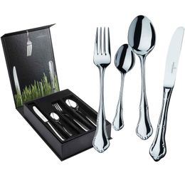 Besteck-Set "Tafelbesteck inkl. Besteckbox Palazzo 24er Set silber", silber, 24 tlg., PICARD & WIELP&Uuml;TZ SOLINGEN, Essbesteck-Sets, Sp&uuml;lmaschinengeeignet