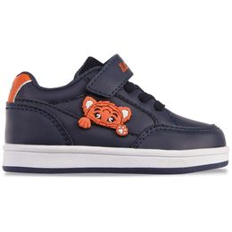 Sneaker Lotto, Kinder, Gr. 26, blau (navy, orange), Synthetik, Schuhe Sneaker