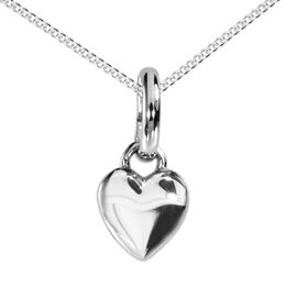 Kette mit Anh&auml;nger OSTSEE-SCHMUCK "- kleines Herz 5 mm - Silber 925/000 -" Gr. 45, silber (silber 925, silberfarben, wei&szlig;), Schmuck_Sets, Damen, 45, Silber 925 (Sterlingsilber)