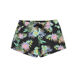 Bermudas Roxy "Twenty Five Miles", M&auml;dchen, Gr. 10(140-148cm), anthrazit aquarella active rg, Obermaterial: 60% Walkfrottier, 40% Microfaser;, Hosen Bermudas