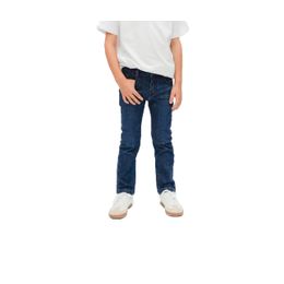 Regular-fit-Jeans STACCATO "STCSAM", Jungen, Gr. 98, Normalgr&ouml;&szlig;en, blau (jeansblau), Oberstoff: 80% Baumwolle, 19% Polyester, 1% Elasthan;, leichte Abriebeffekte, unifarben, Basic, regular fit, Jeans 5-Pocket-Jeans, Regular Fit