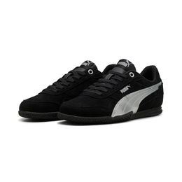 Sneaker Puma "BELLA DONNA SD METALLIC JR", Damen, Gr. 35,5, Puma schwarz, Puma silber, Synthetik, unifarben, Schuhe Sneaker, Design auf den Spuren des Puma Speedcat