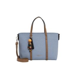 Emily & Noah Shopper EMILY & NOAH "Shopper E&N Johanna", Damen, Gr. B/H/T: 32cm x 20cm x 10cm 0, blau (lightblau 530), Polyurethan, Taschen Shopper