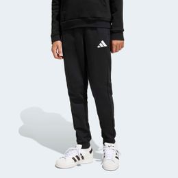 Trainingshose adidas Performance "ENT26 SW PNTY", Jungen, Gr. 128, N-Gr, schwarz, wei&szlig;, Obermaterial: 70% Baumwolle, 30% Polyester, Hosen Trainingshose