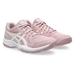 Hallenschuh asics "UPCOURT 6", Damen, Gr. 40,5, morganite, wei&szlig;, Textil, Schuhe Hallenschuh, besonders geeignet f&uuml;r Handball und Volleyball