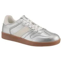 Sneaker ANISTON SHOES, Damen, Gr. 41, bunt (silberfarben, wei&szlig;), Synthetik, Schuhe Sneaker, Retro-Sneaker, Freizeitschuh, Schn&uuml;rschuh - neue KOLLEKTION