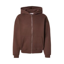 Hollister Zip-Up Hoodie male Brown size XL