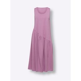 WITT Damen Sommerkleid mit Volant am Saum, orchidee, Gr&ouml;&szlig;e 40/42