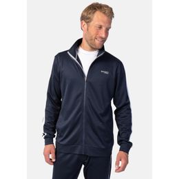 Sweatjacke Stooker Men "SIDNEY Sweatjacke Sportjacke", Herren, Gr. XXL, blau (navy), Sweatware, 55% Polyester, 45% Baumwolle, regular fit, ohne Ausschnitt, Sweatjacken Sweatjacke, Sportjacke Stehkragen Regular Fit f&uuml;r Herren