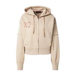 miss goodlife Zip-Up Hoodie 'XO' female Beige size L